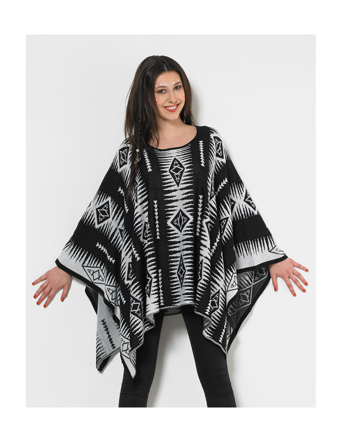 Ponchos ethniques, ponchos hippies chics et bohèmes