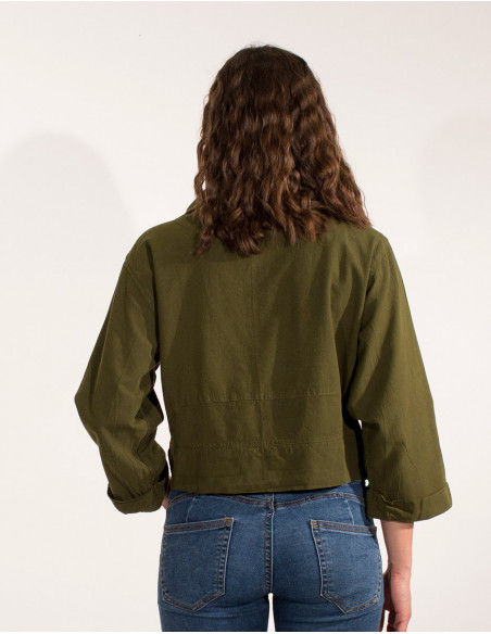 Asian style jacket in pure cotton